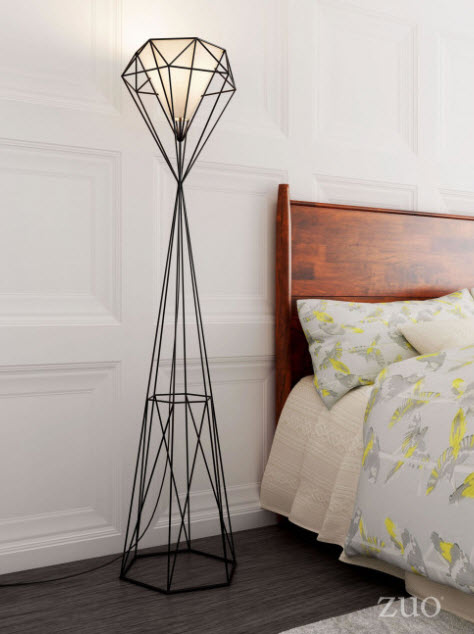 Delancey Diamond Design Floor Lamp